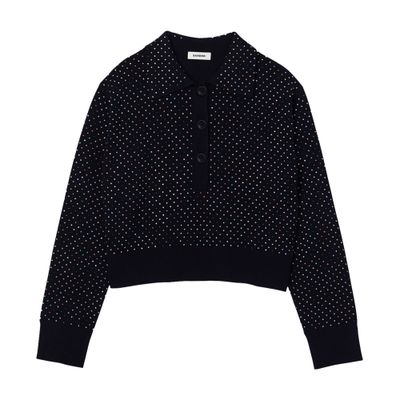 Women's Warm fabric | V-neck | Raised sleeves | Cuffs | Loose fit ...