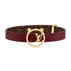 Lv circle leather bracelet store