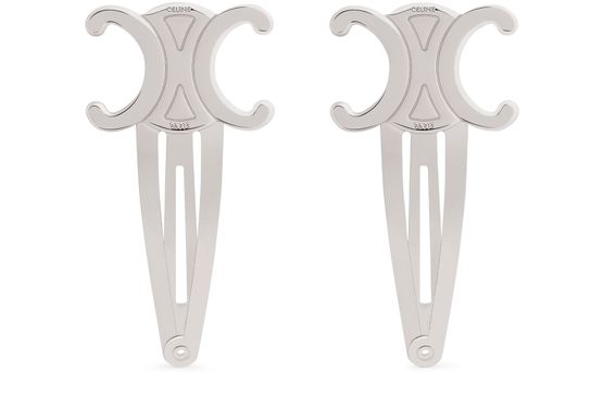 Women's Set of 2 Triomphe hair clips | CELINE | 24S Women's Set of 2 Triomphe hair clips | CELINE | 24S