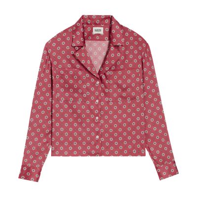 Women's Patterned silk shirt | SANDRO | 24S