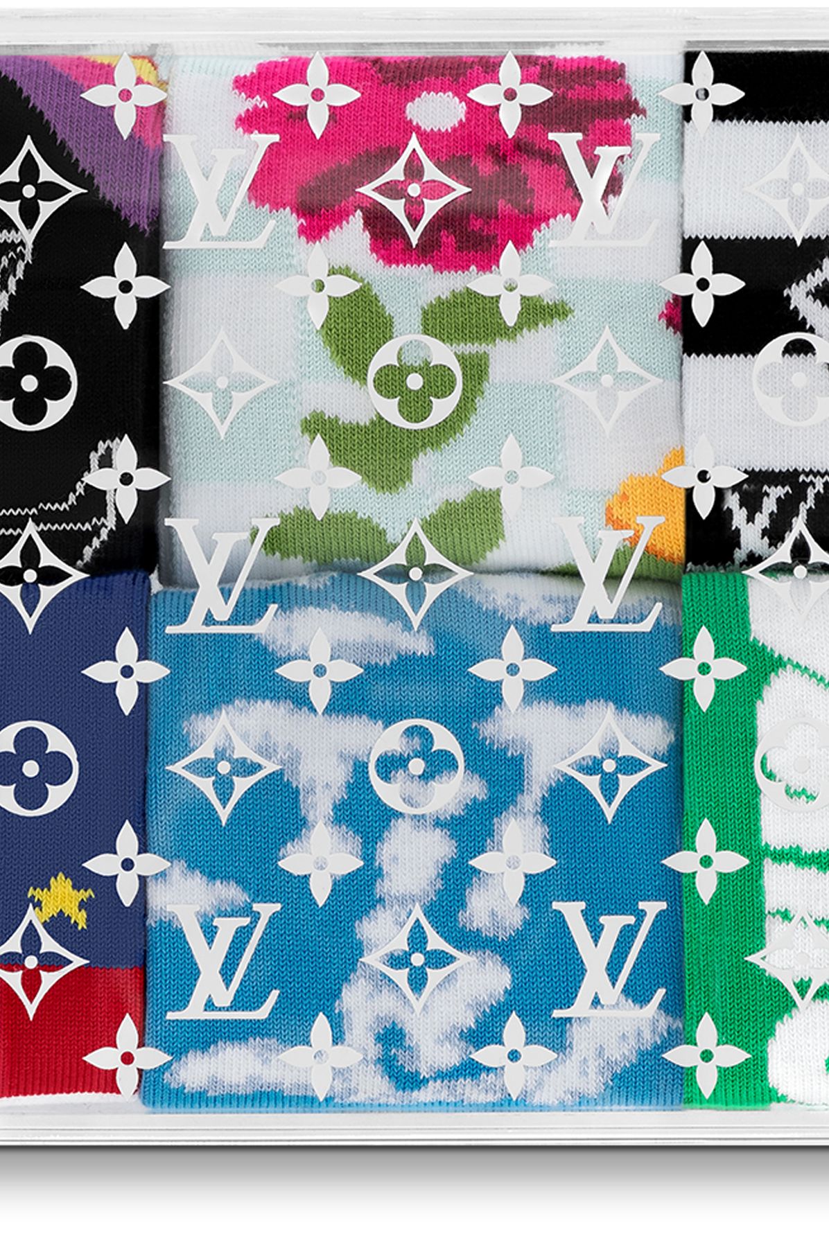 Louis Vuitton LV Archives Socks Set | Smart Closet