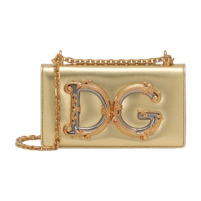 Dolce & Gabbana Dg Girls Phone Bag In Gold | ModeSens
