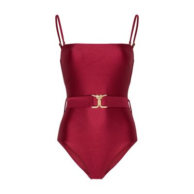 Women's Crossed Back Straps One-piece Swimsuit Solid | VILEBREQUIN | 24S