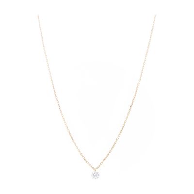 Women's Number 9 gold diamond necklace | PERSEE | 24S