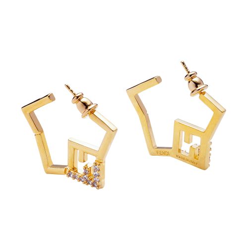 Fendi Earrings In Dore | ModeSens
